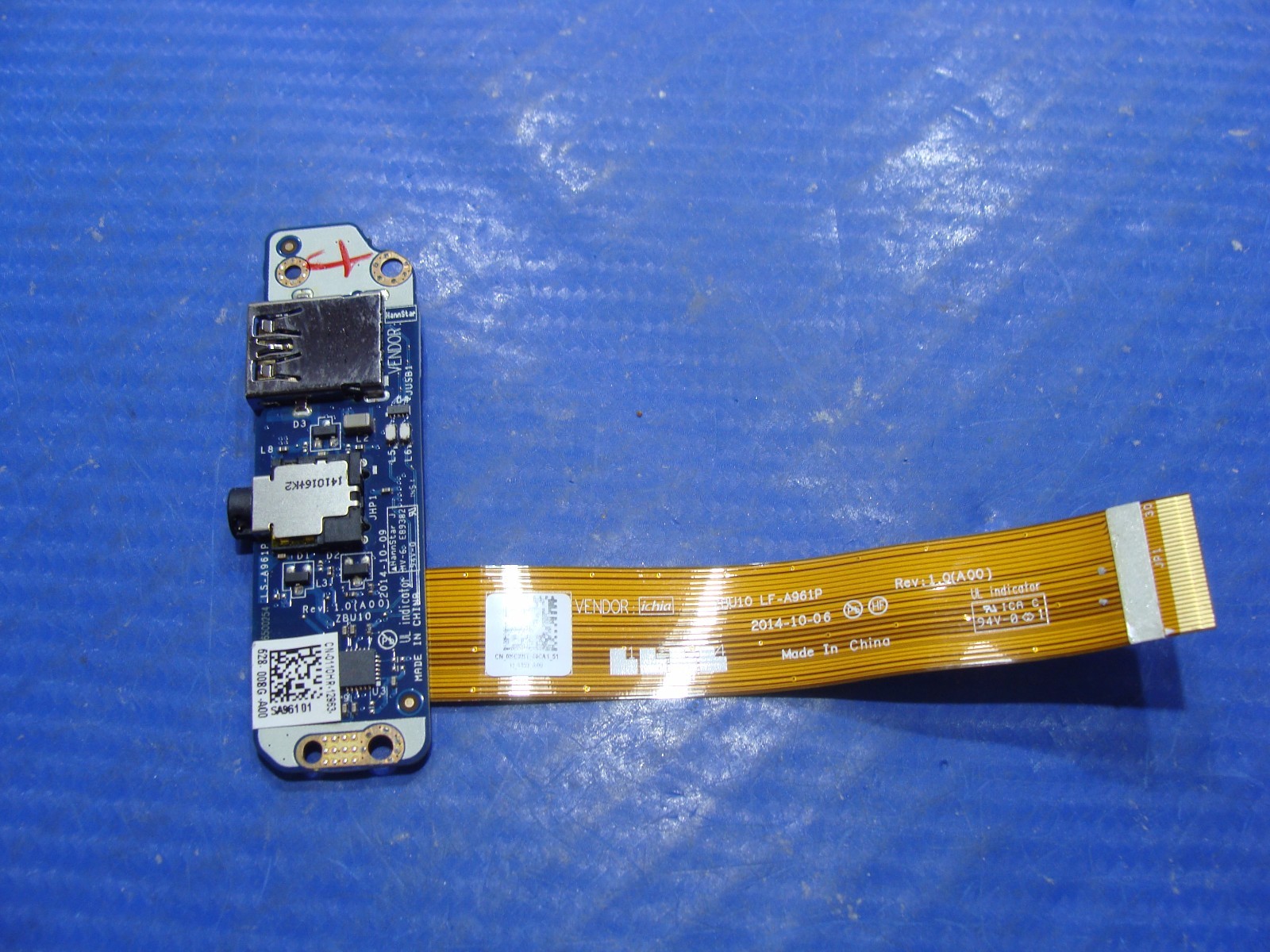 Dell Latitude E7450 14" Genuine Audio USB Port Board w/Cable 110HR LS ...