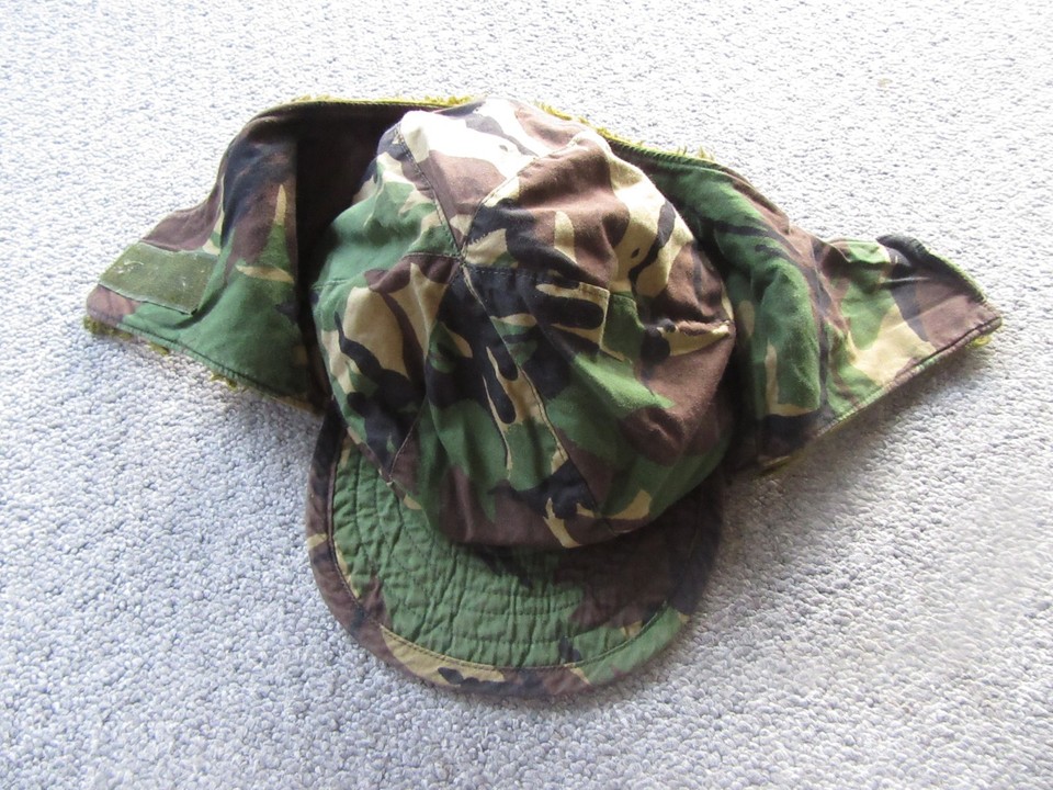 UK MOD Woodland DPM Camo. 'Falklands' cold weather cap. Good size ...