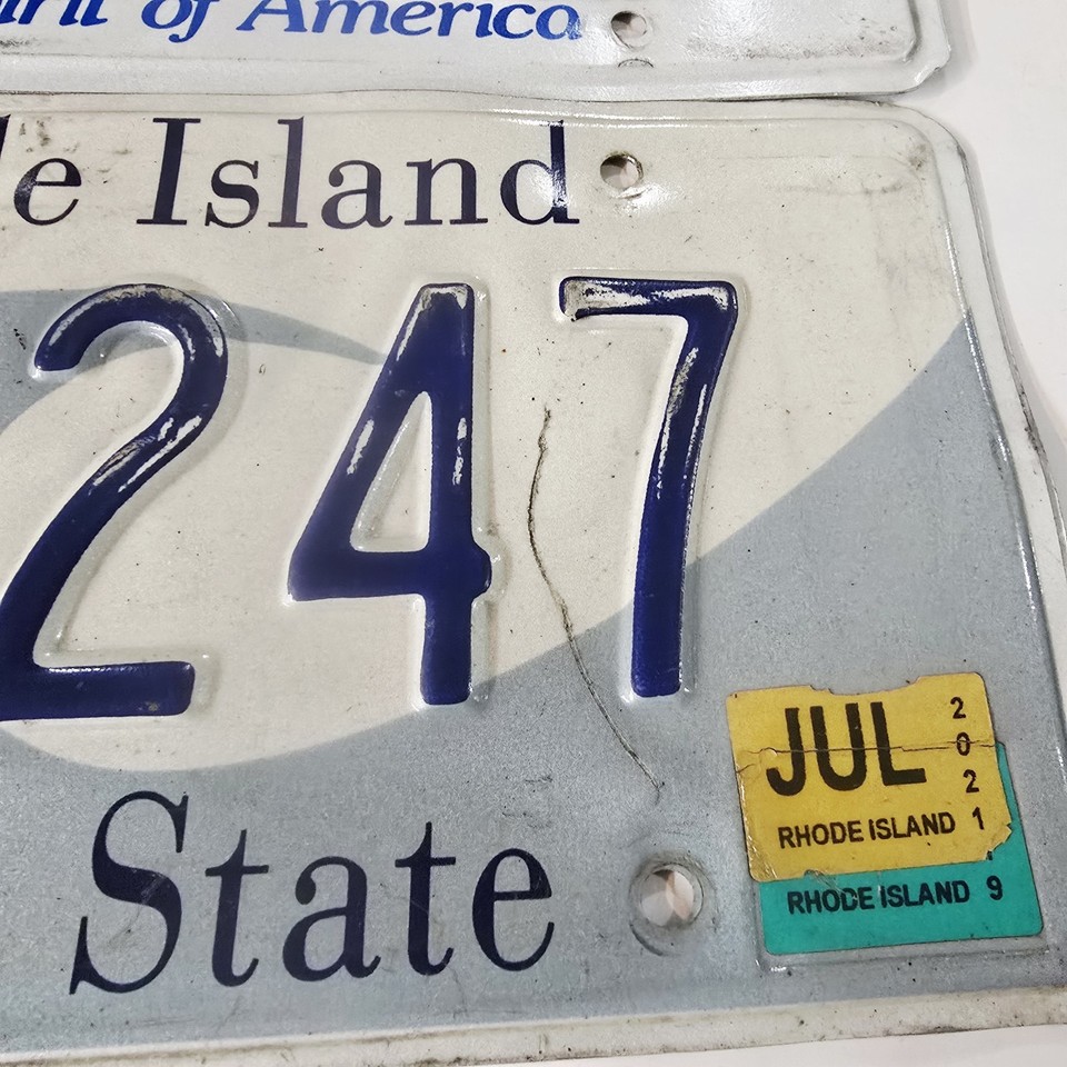 LICENSE PLATE LOT ~ 4 PLATES 🔥FREE📬🔥 RHODE ISLAND MASSACHUSETTS IDAHO ...