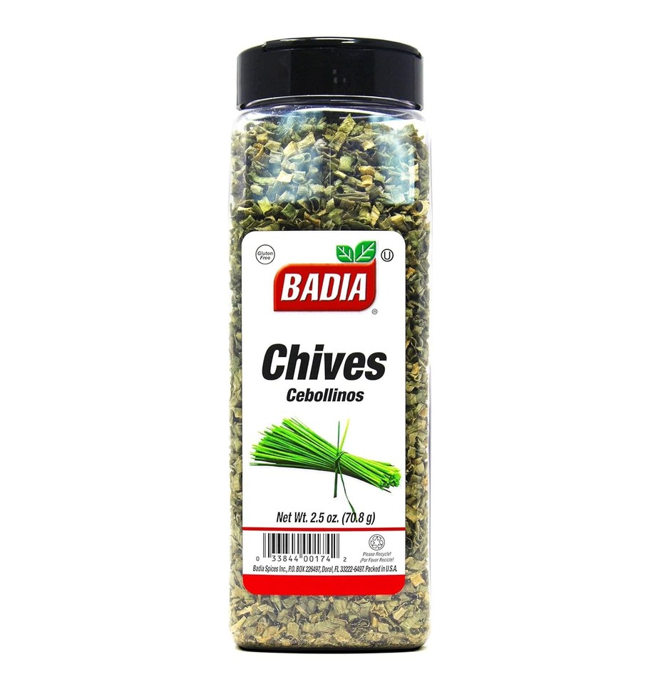 Badia Dried Chives, 2.5 oz – Premium Air-Dried Chives – Fresh ...