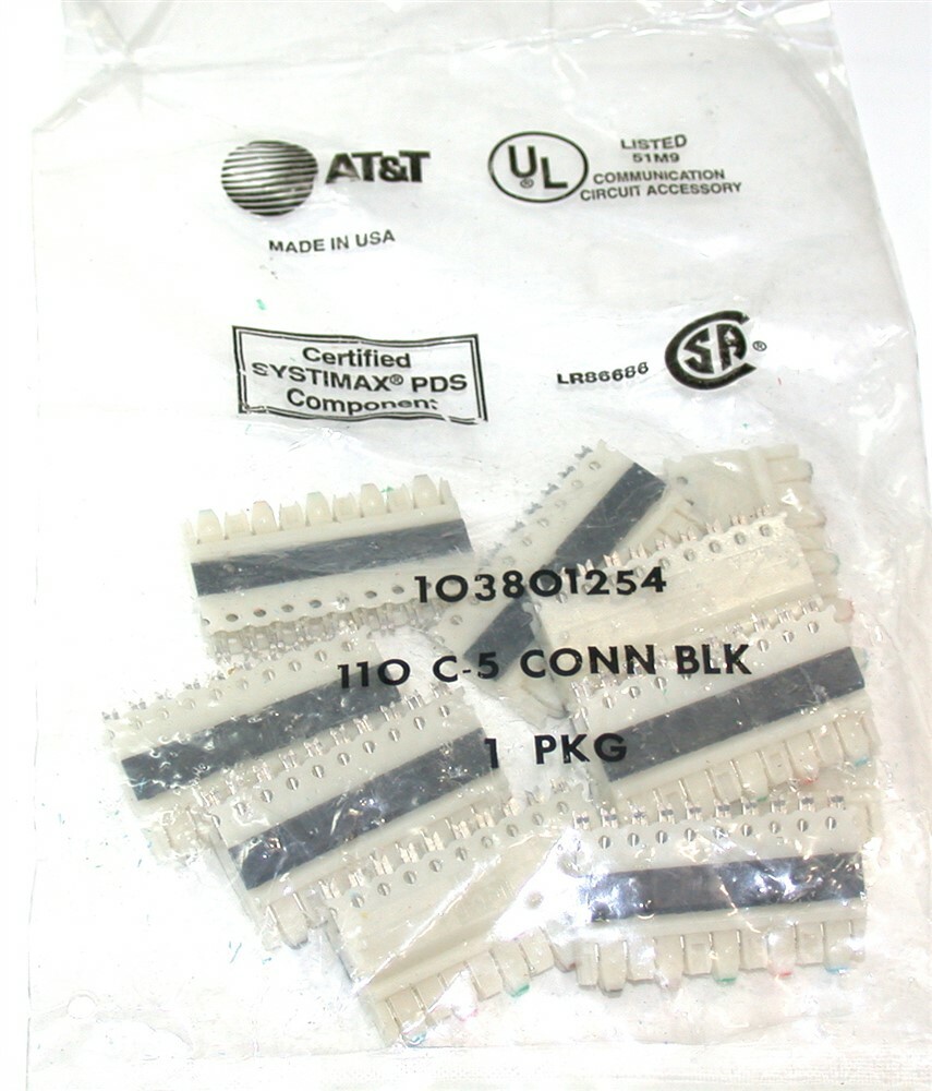 5 Pair 110 Clips for AT&T Lucent Avaya and Commscope Blocks 110c-5 for ...