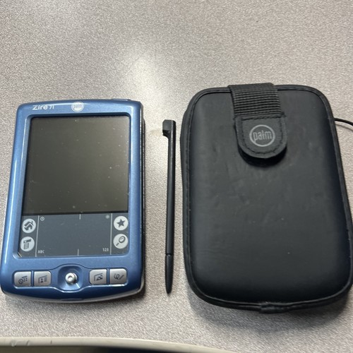 PALM ZIRE 71 Color Handheld PDA Organizers (Blue/Silver) AS IS Untested ...