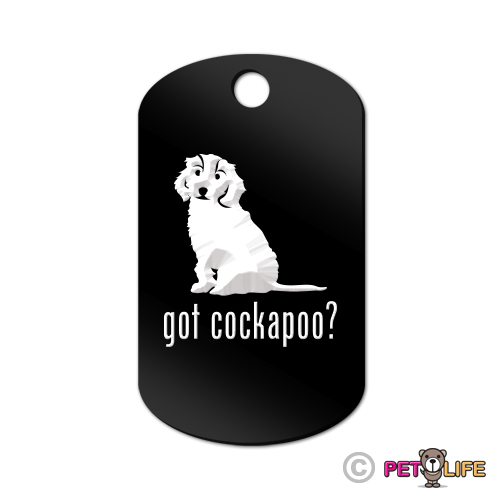 Got Cockapoo Engraved Keychain GI Tag dog cockerpoo spoodle Many Colors ...
