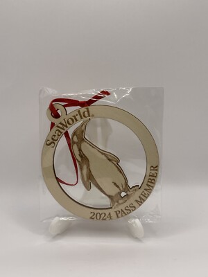 SeaWorld Orlando Penguin Pass Member Christmas Holiday Ornament ...