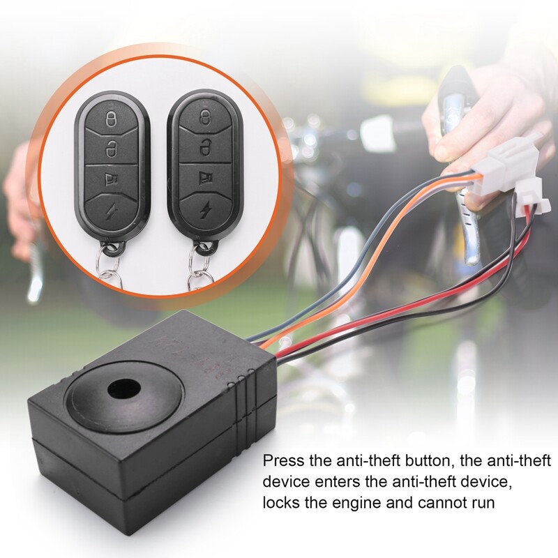 3X(Ebike Alarm System Dual Remote Control 36V 48V 60V 72V Alarm Accessories6638 | eBay