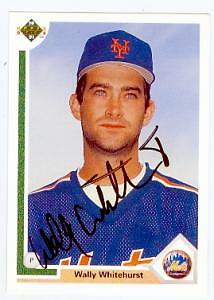 Wally Whitehurst autographed baseball card (New York Mets) 1991 Upper ...