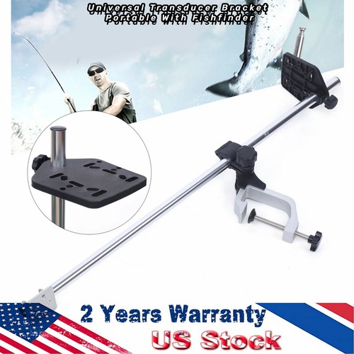 Universal Portable Transducer Fishfinder Mount Bracket 360° Adjustable ...