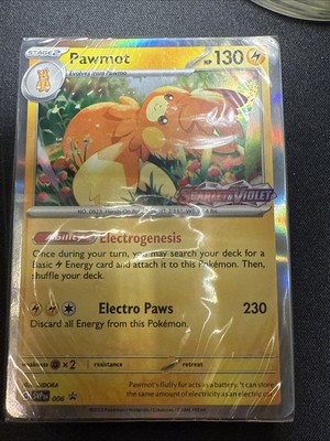 SEALED Pokemon TCG Scarlet and Violet Pawmot 006 Build & Battle Promo ...