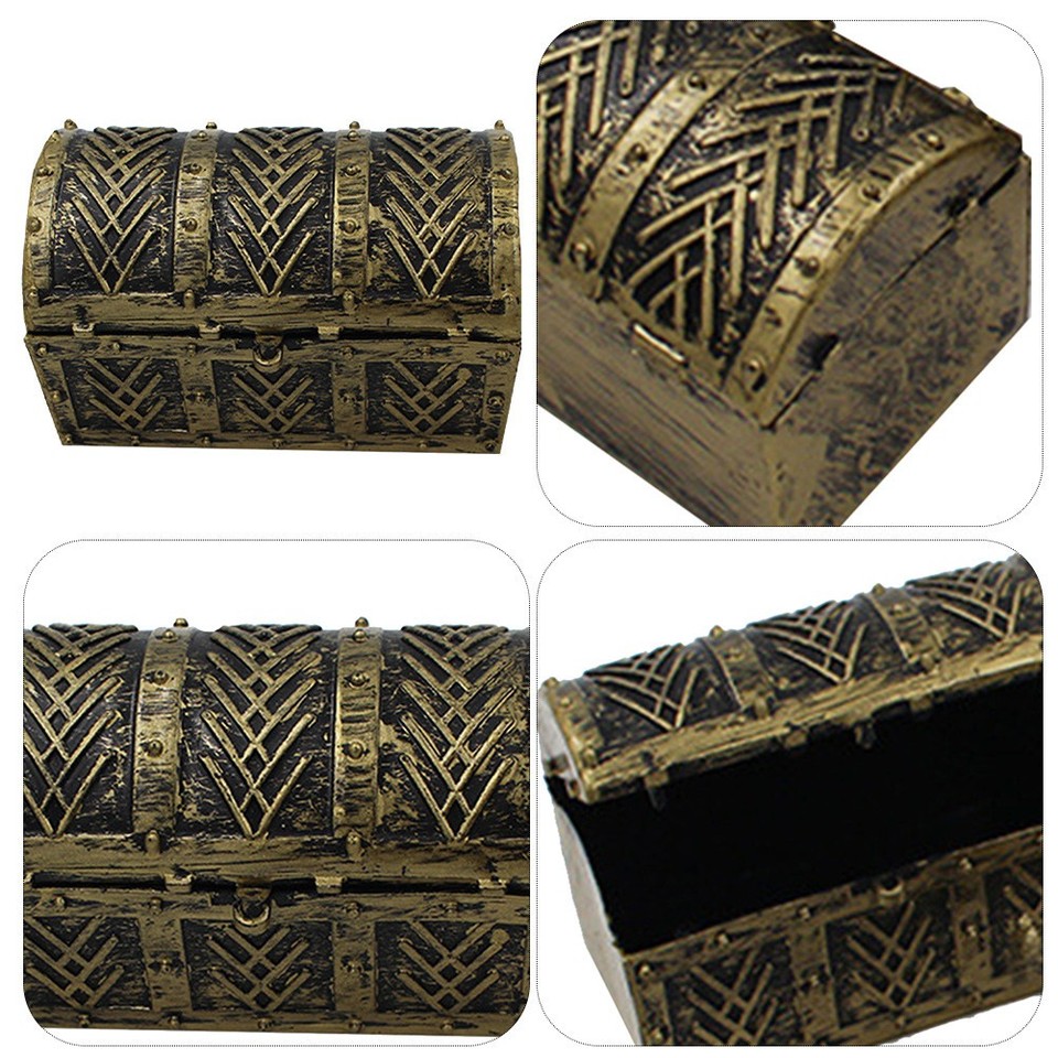 Kids Treasure Box Pirate Chest Decorative Toy Storage Box Decorative ...