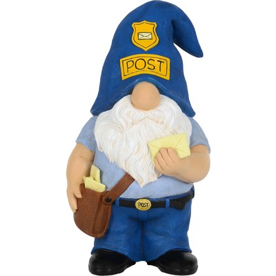 Garden Gnome - Funny Postman Gnome Figurine - 9.25 Inch Tall Lawn ...
