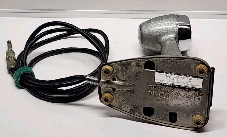 Vintage Turner Models J254 C Crystal X Ceramic Desk Microphone Untested ...