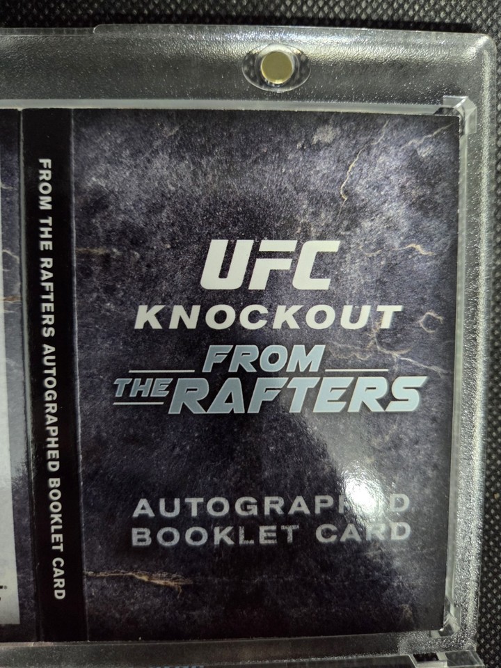 Serghei Spivac 2024 Topps UFC Knockout From The Rafters Auto Booklet 10 ...