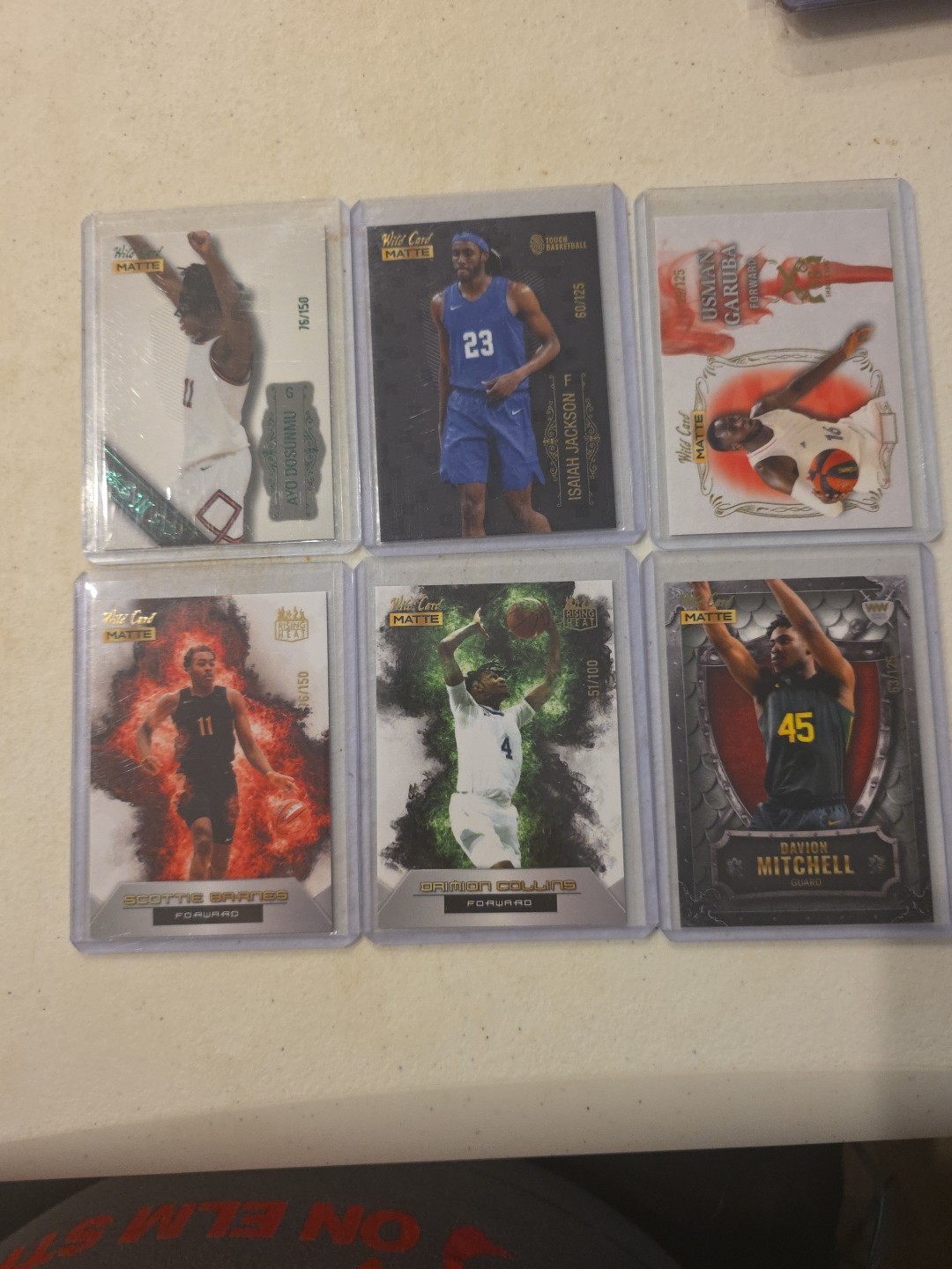 2022 Wild Card Matte Numbered Cards Lot Of 6 | eBay