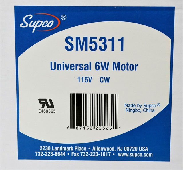 Ge Replacement Unit Bearing Motor Cast Iron 6 Watt 1550 RPM 5311 by ...