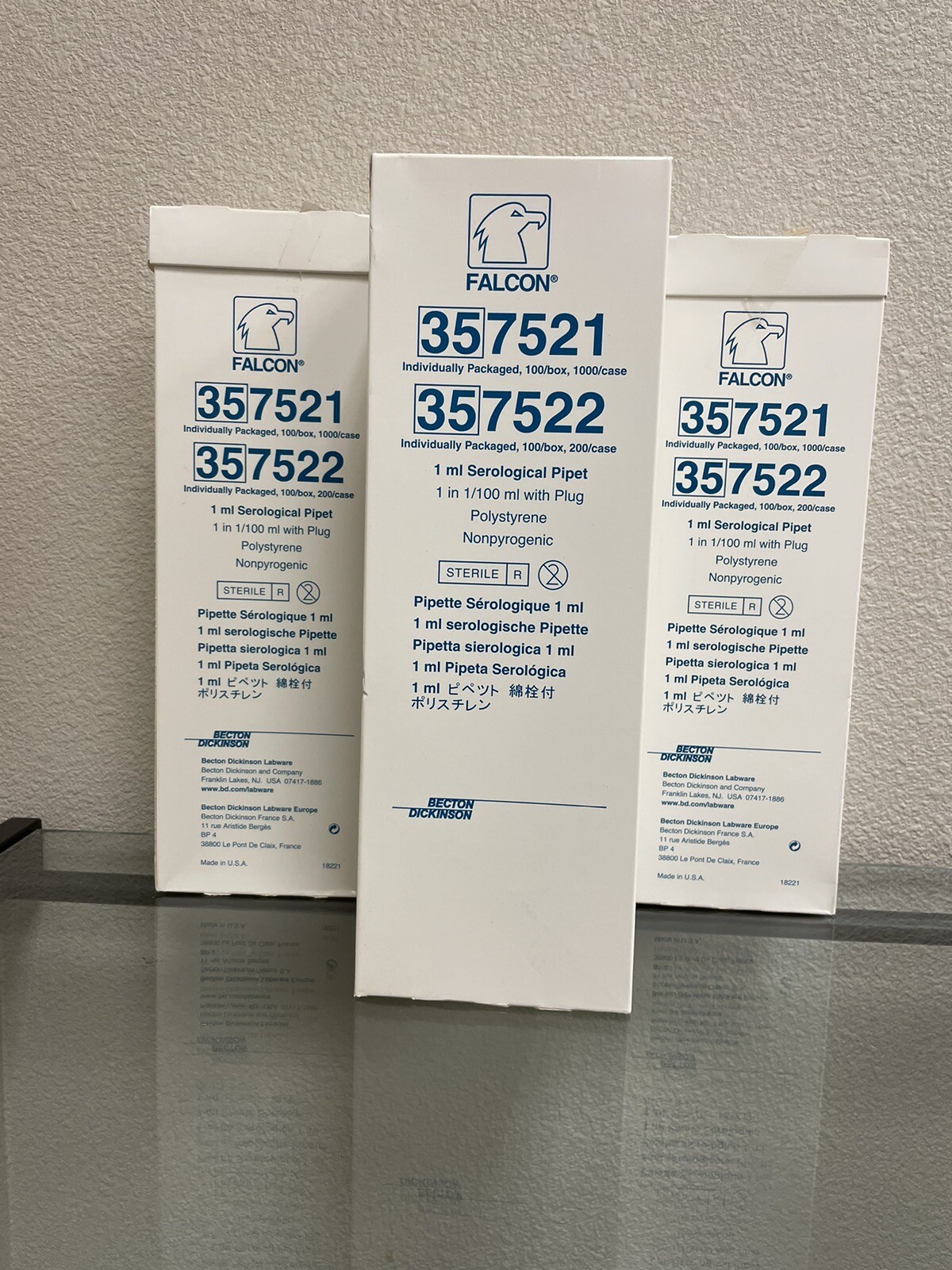 Falcon 1ml Serological Pipet, Individually Packed, 4 Boxes Of 100 | eBay