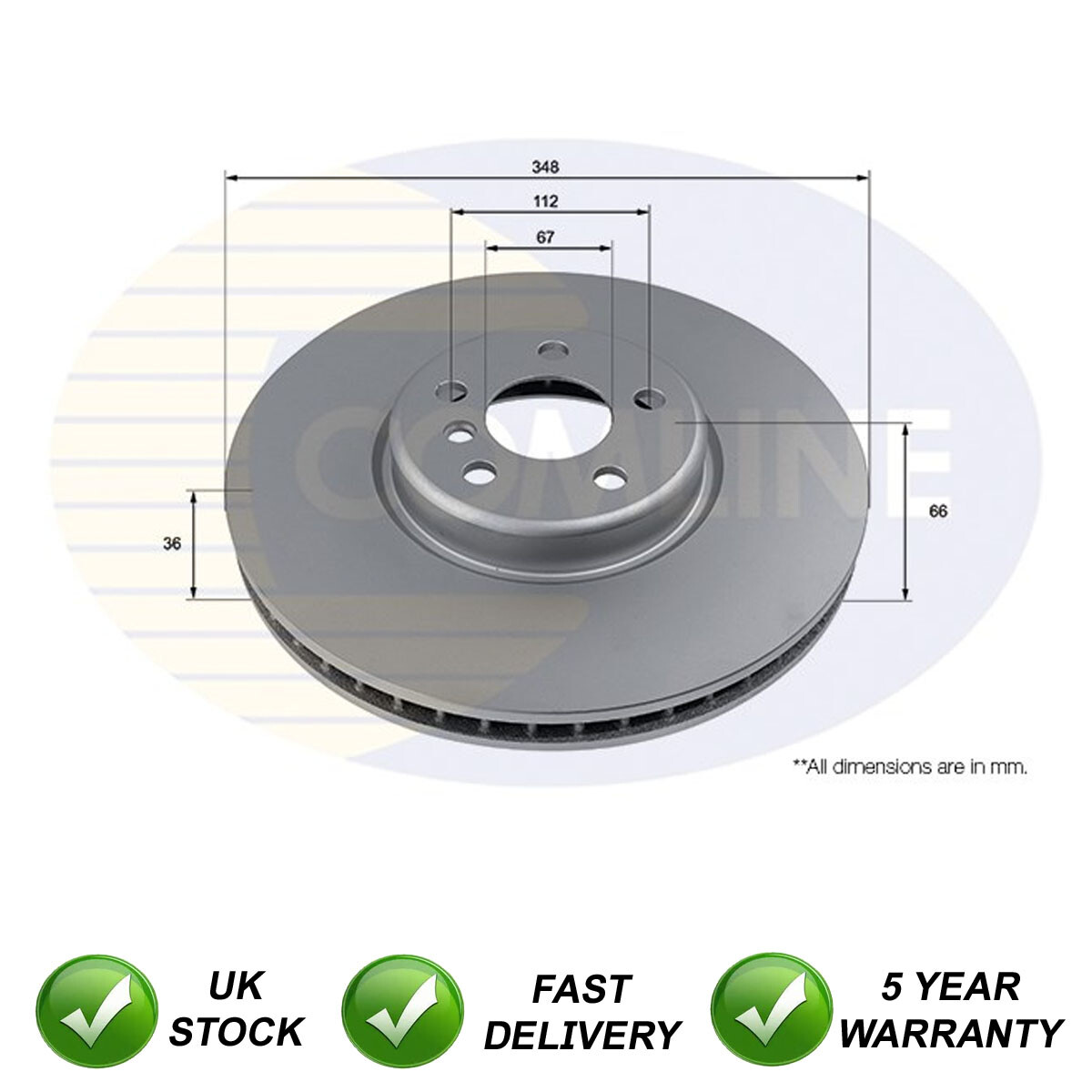 Brake Disc Front Rear Right SJR Fits BMW 5 Series 7 X3 3 X4 4 ...