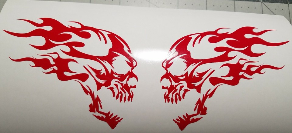 Hellraiser helmet decals. (4 decal set) NEW! Suzuki Polaris Honda ...