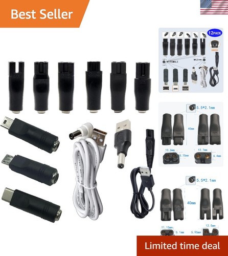 Lightweight Multi-USB Charging Adapter for Razors, Trimmers & Beauty ...