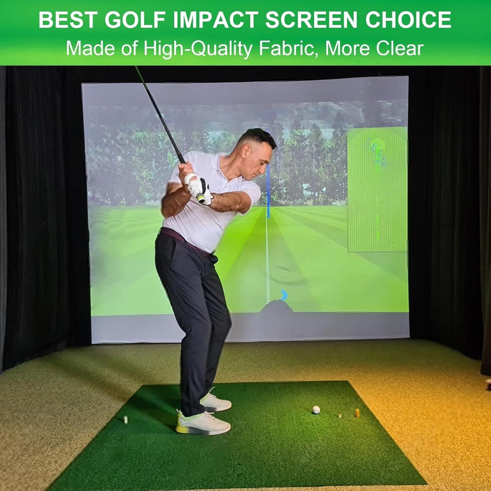 Golf Impact Screen, 20*20INCH Thicker Golf Simulator Impact Screen with Probe An 744110893410| eBay