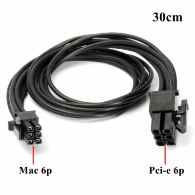 18AWG Mini 6-Pin to PCI-E 6PIN Graphics Video Card Power Cable Cord For ...