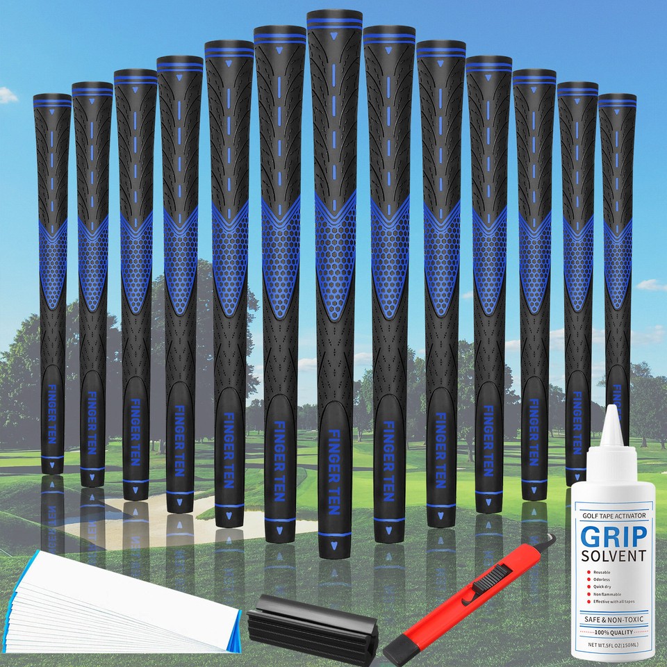 Regripping Kit Included: 13 Pack Rubber Golf Grips in Concise Fashion ...