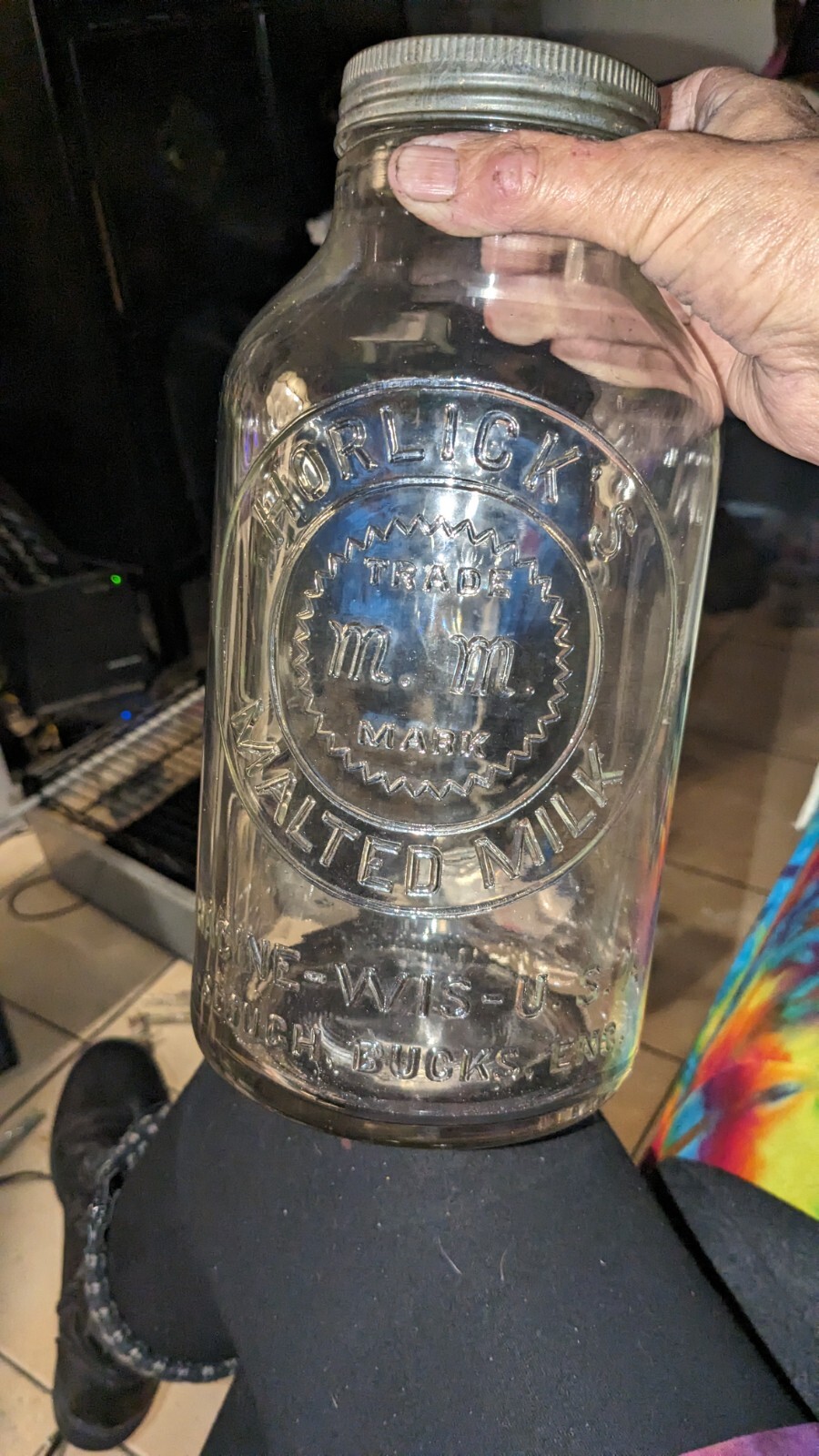 RARE Antique Vintage Horlick's Malted Milk Clear Gallon Jar | eBay