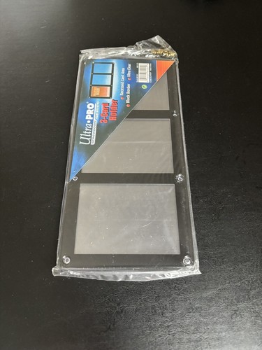 Ultra Pro 3 Card Black Frame Screwdown Recessed Clear Display ...