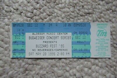 BUZZARD FEST '95 RAMONES CONCERT TOUR 5/20/1995 TICKET BLOSSOM CUYAHOGA ...