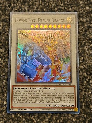 Yugioh Power Tool Braver Dragon POTE-EN097 Super Rare NM | eBay