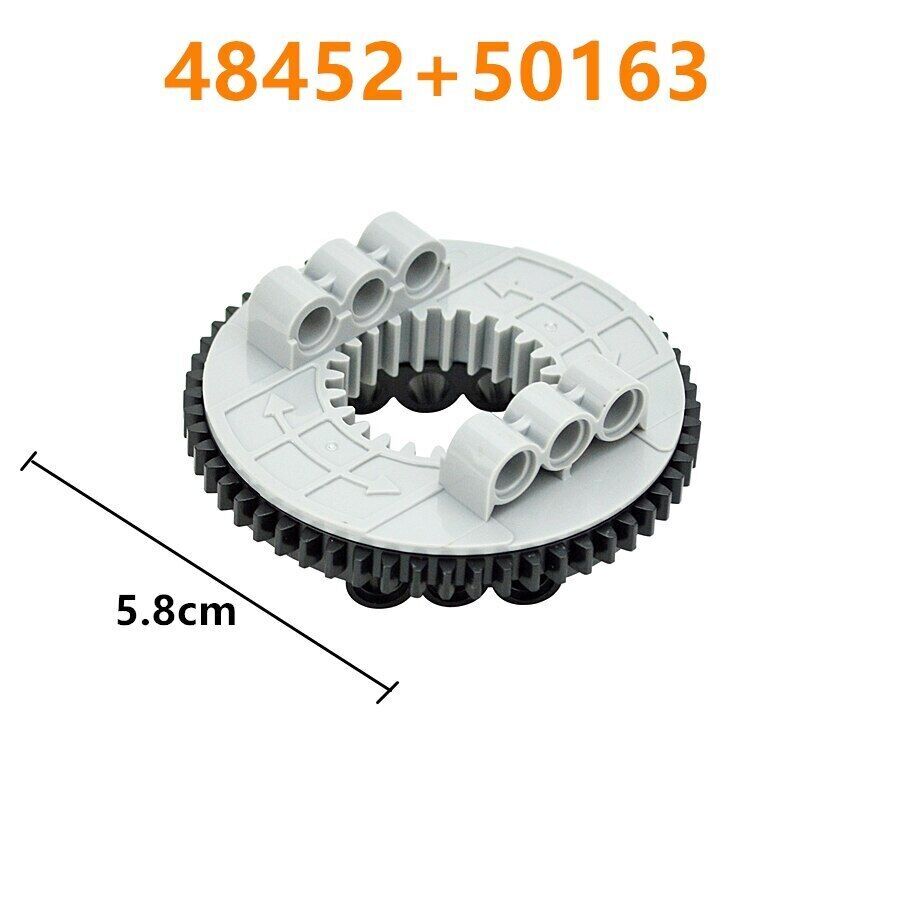 Turntable Rotating gears Technic 18939 48452 for Lego Kits DIY Building ...