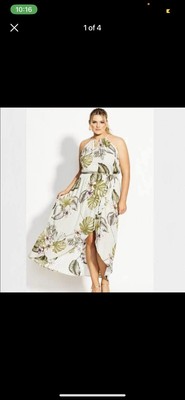 City chic xs leaf dress | eBay