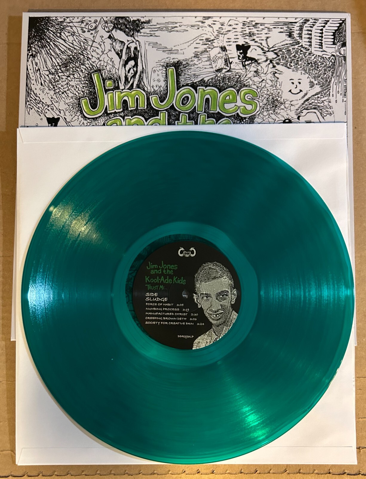 LP: JIM JONES AND THE KOOL-ADE KIDS - Trust Me.. GREEN VINYL NEW THRASH ...