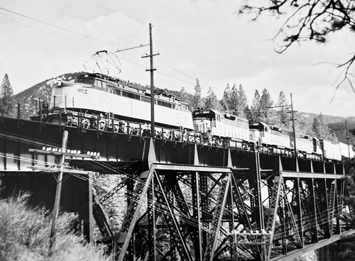 Milwaukee Road Little Joe & GE’s, Cyr,MT,5 X 7 Philip C. Johnson-Hi Res ...