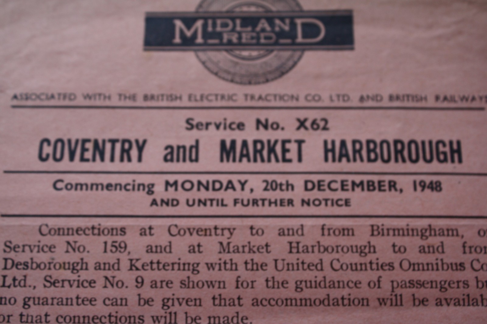 bus-pictures-photos-coventry-timetable-midland-red-1948-ebay