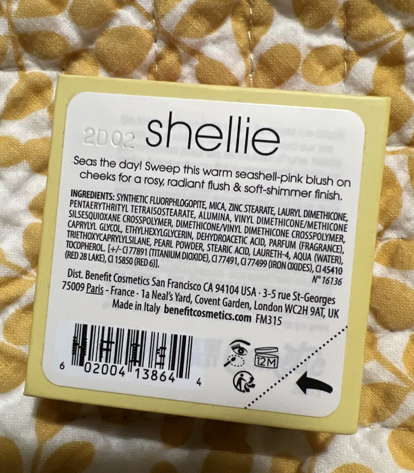 Benefit Cosmetics Shellie Seashell Pink Blush Mini 0.08 oz - New! | eBay