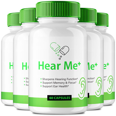 (5 Pack) Hear Me + Hearing Support Capsules, HearMePlus Tinnitus Ear ...
