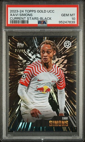 2023-24 TOPPS GOLD UEFA CLUB COMPETITIONS CURRENT STARS XAVI SIMONS /99 ...