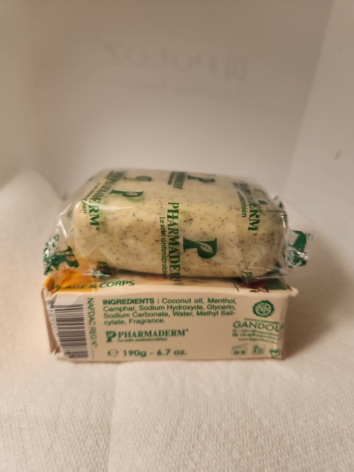 1×PHARMADERM APRICOT NUT Exfolianting Beauty Soap Face & Body 190g -6 ...