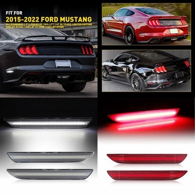 For White Ford 2015-2022 Strip Mustang Side LED Marker Lights Left Rear ...