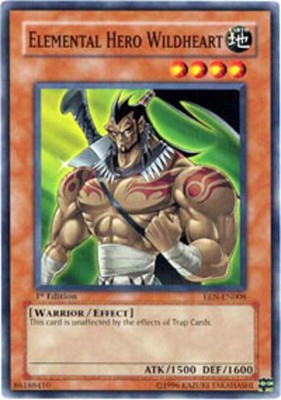 1x (P) Elemental Hero Wildheart - EEN-EN008 - Common - 1st Edition ...