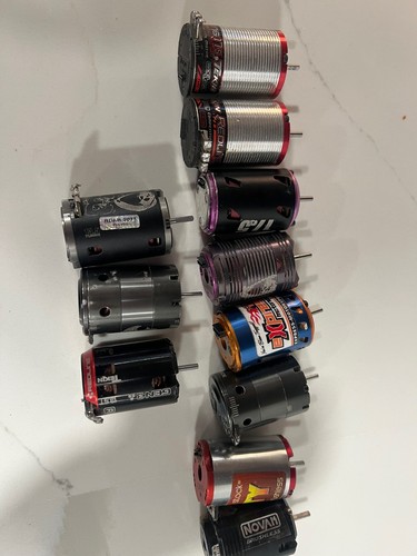 vintage brushless motor lot, novak, tekin, trinity, team epic, orion 17 ...