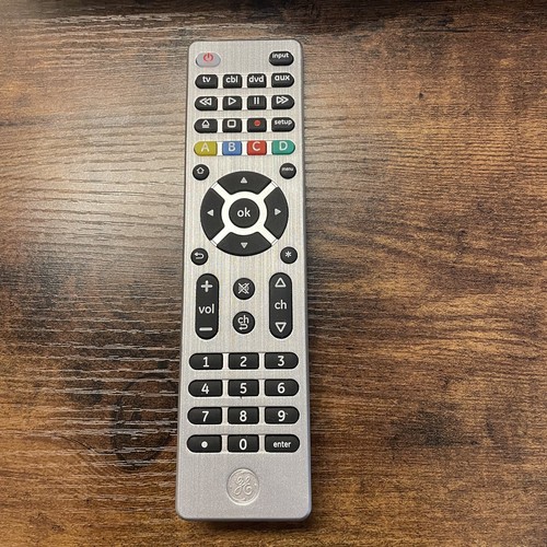 GE General Electric 33709 4 Device Universal Remote Control Silver ...
