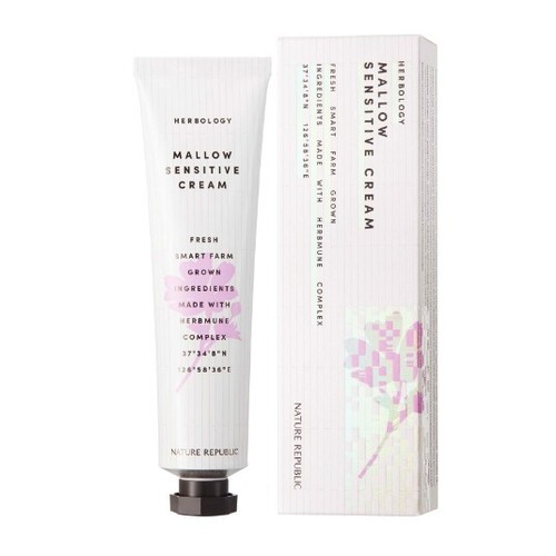 NATURE REPUBLIC Herbology Mallow Sensitive Cream 70ml Nourishing Cream ...