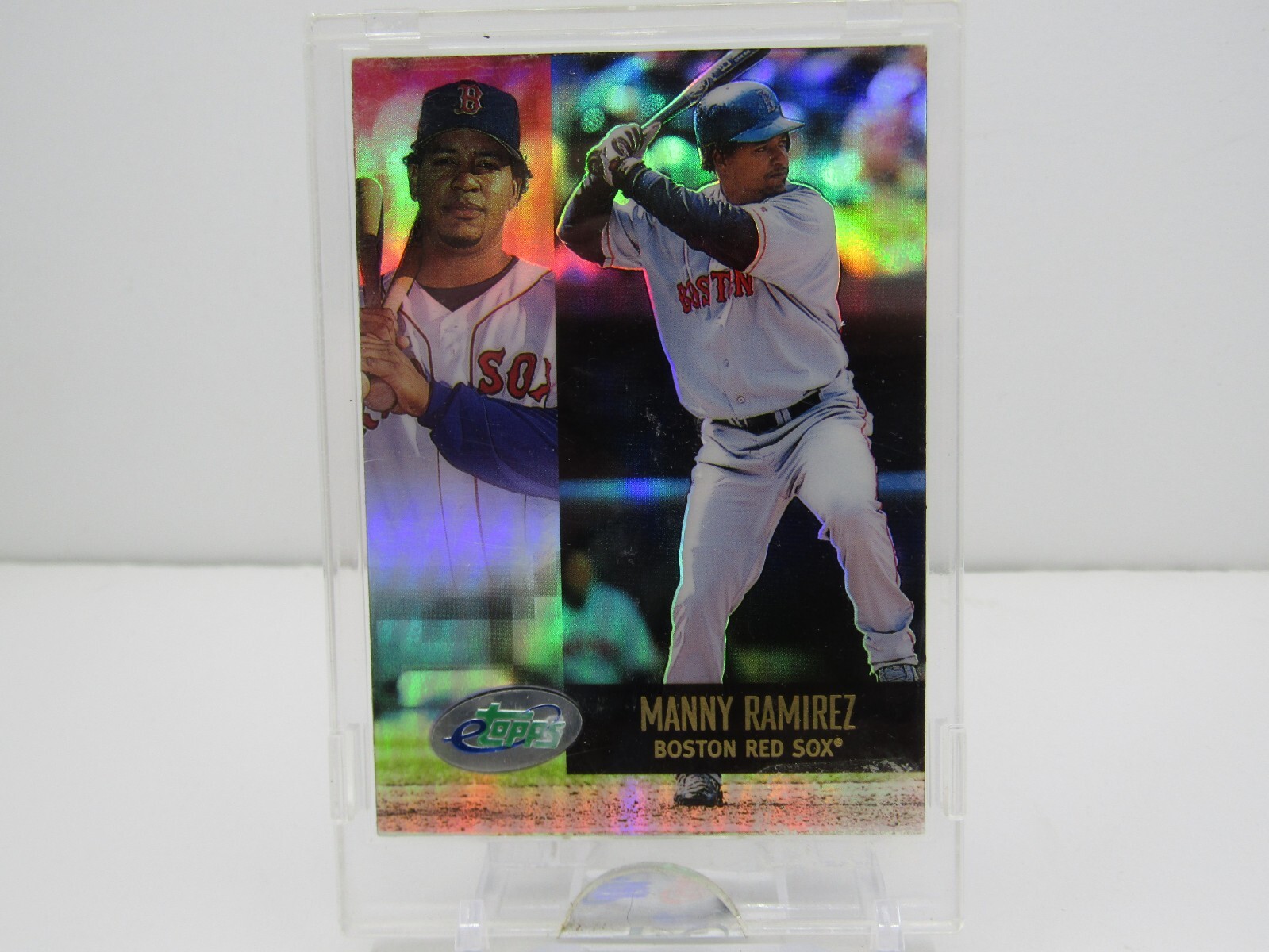 MANNY RAMIREZ 2002 ETOPPS UNCIRCULATED ENCASED REFRACTOR! BOSTON RED ...
