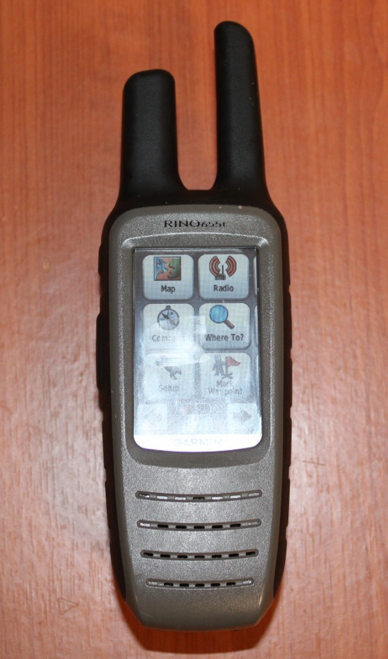 GARMIN RINO 655T GPS/CAMERA-2WAY RADIO TESTED AND WORKING TAKES 4 DUBLE ...