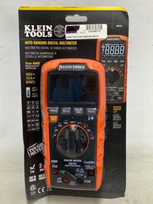 KLEIN TOOLS MM720 AUTO-RANGING DIGITAL MULTIMETER TRUE RMS 1000V BRA ...