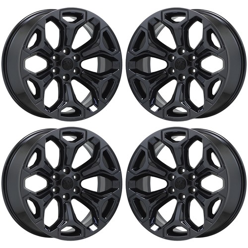 22" Dodge Ram 1500 Black Chrome wheels rims Factory OEM set 2685 2722 ...