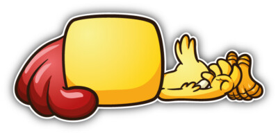 Cartoon Chicken Dead Car Bumper Sticker Decal | eBay