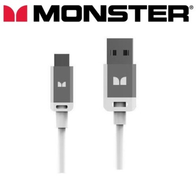 MONSTER USB Micro Cable, Fast Charger Data Sync Lead 3ft / 0.9m | eBay UK