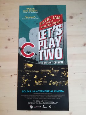 PEARL JAM LET'S PLAY TWO Original Music Movie Poster 12x27 LIVE AT ...